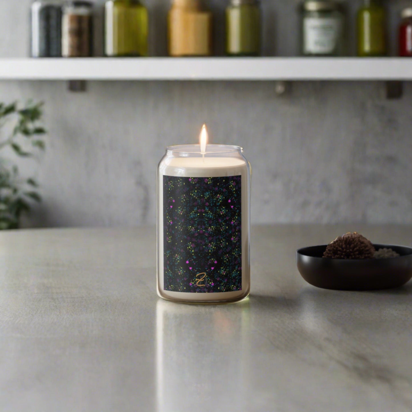Digital Dark Splatter Scented Candle 13.75oz - Design 7703 – Zaleski ...